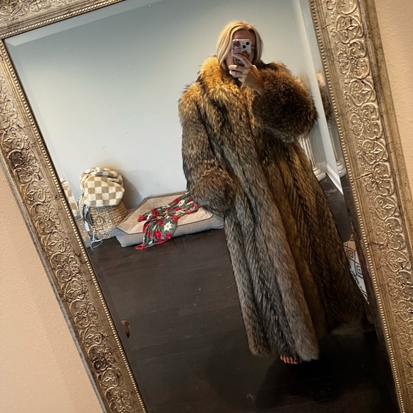 Jackets & Coats | Real Raccoon Tanuki Fur Coat | Poshmark